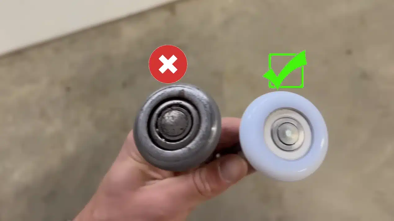 Identifying a Garage Door Roller That Has Come Off Track